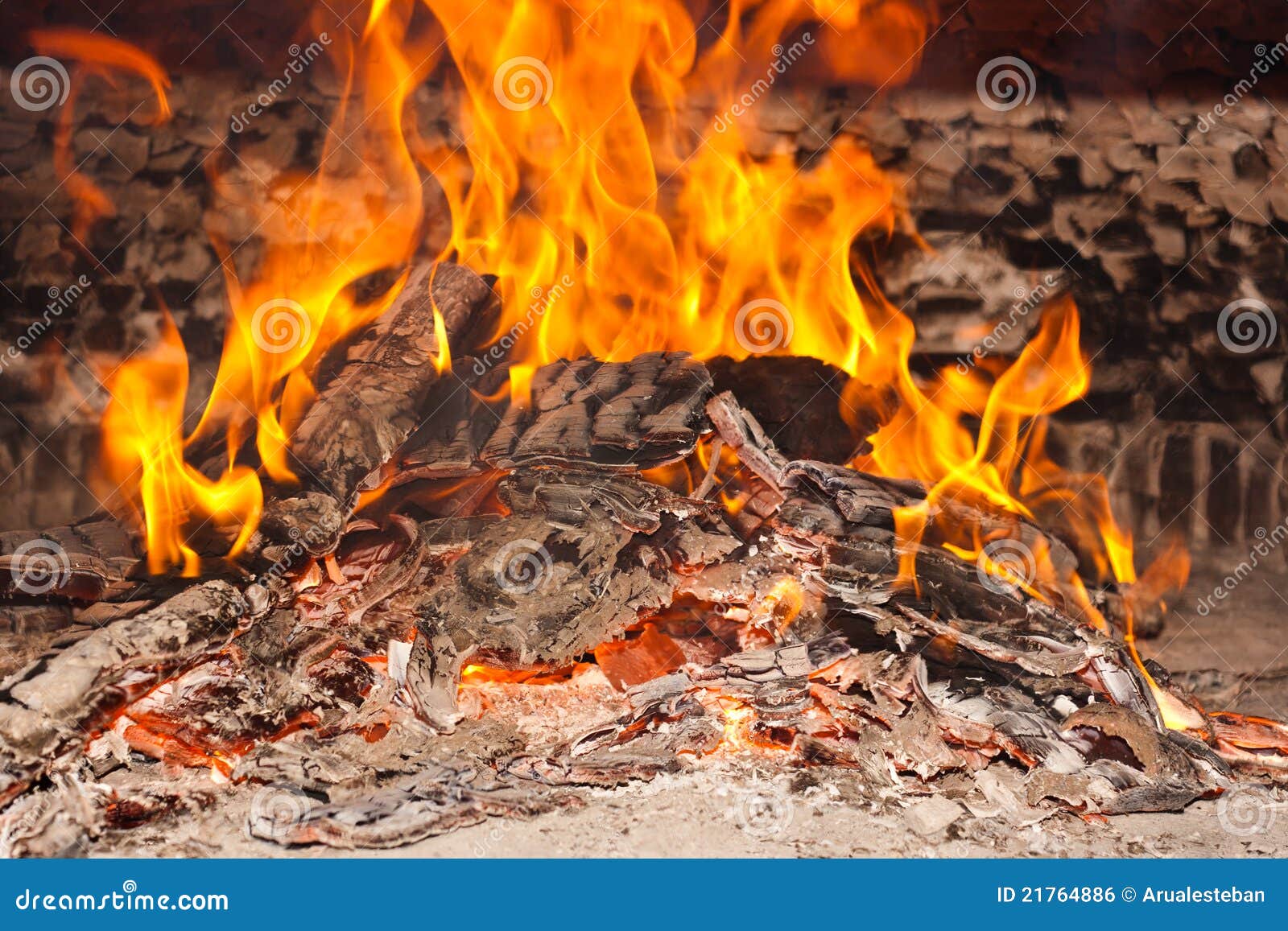 Coals and Ashes. Burning Fire Stock Photo - Image of lighting, color ...