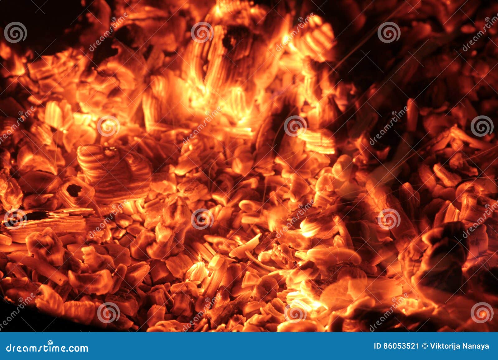 Coals in the big brazier. stock image. Image of coals - 86053521