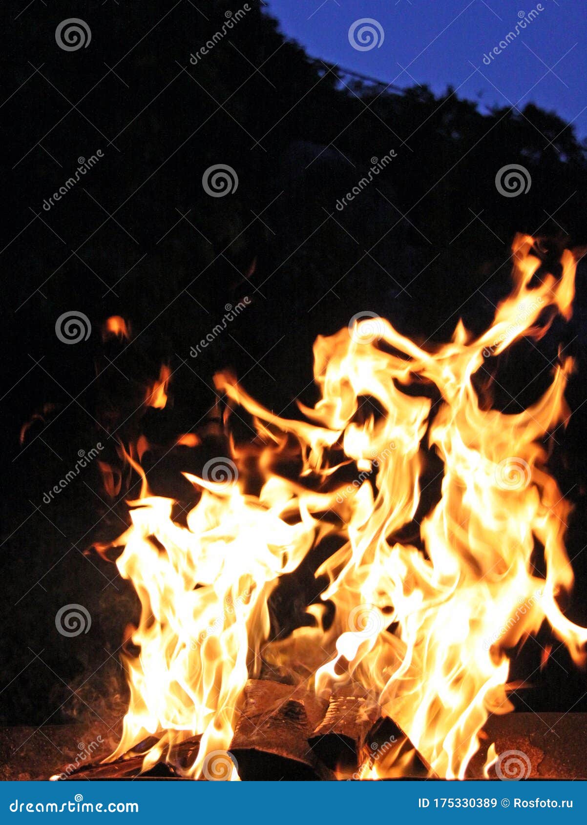 Coals smolder in a fire stock image. Image of burn, flame - 175330389