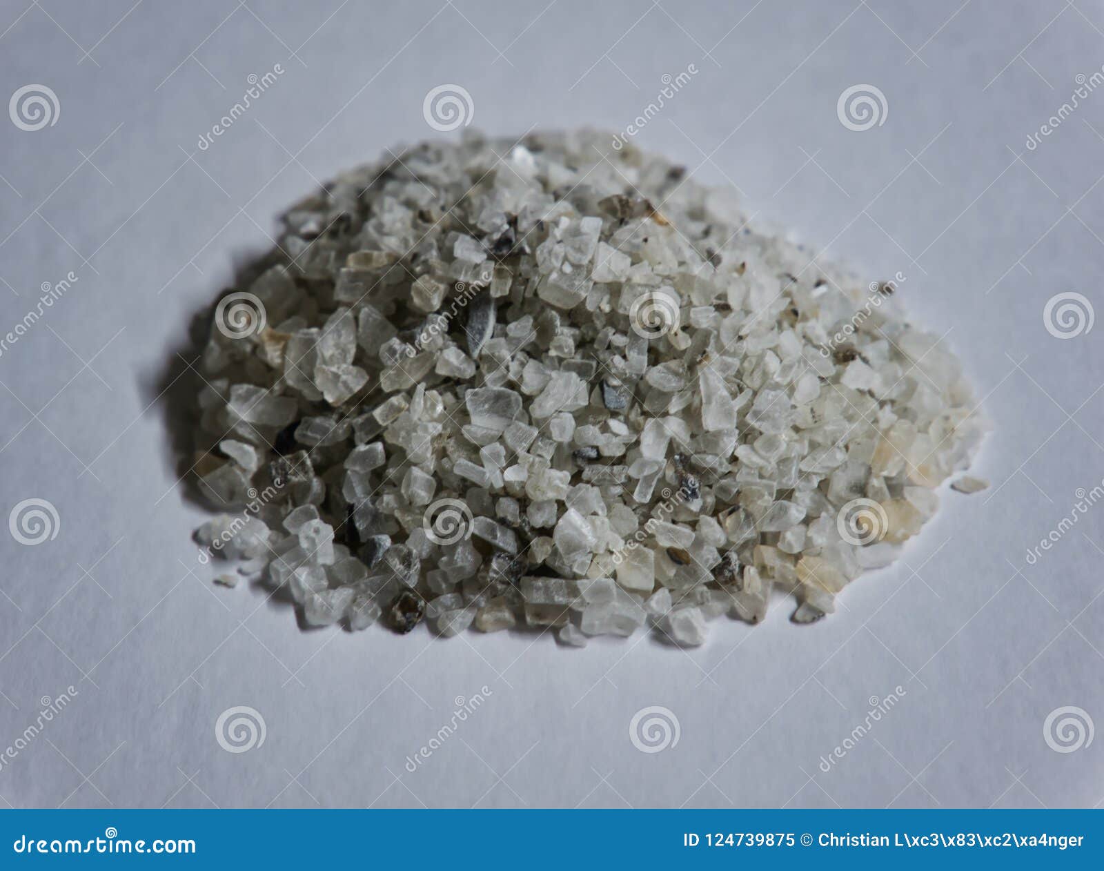 Coarse De-icing Salt for the Winter with Icing Stock Image - Image of ...