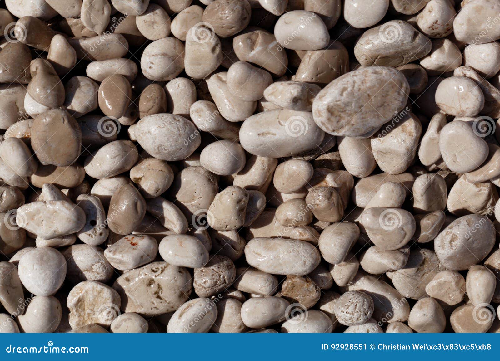 Coarse Grained White Pebble Stones Stock Image - Image of garden ...