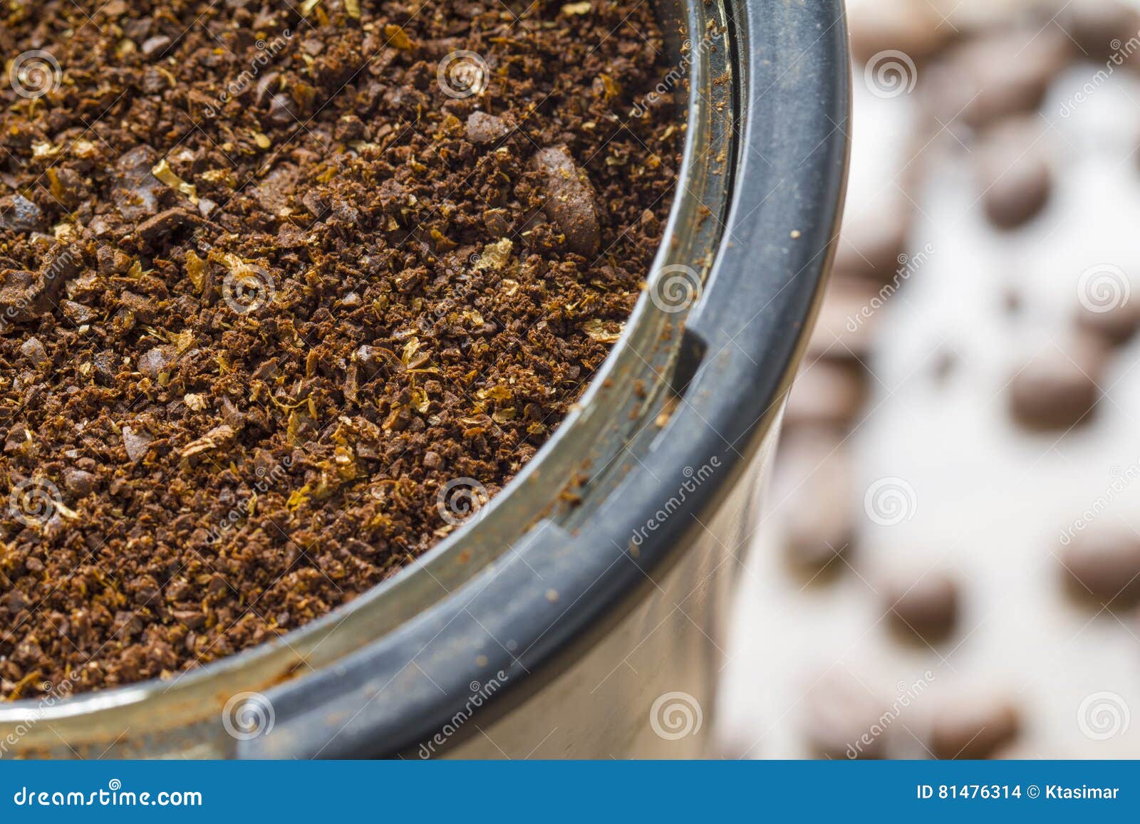 Coarse ground coffee stock photo. Image of check, cafeteria - 81476314