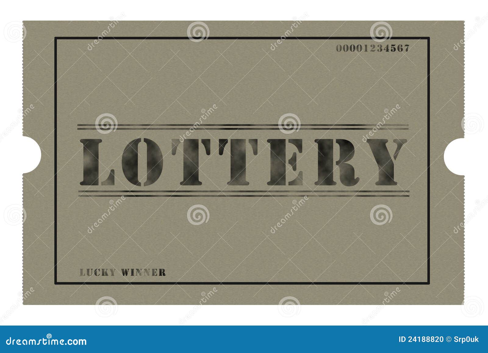 Lottery Ticket For Drawing Money And Prizes. Loto Tetris Game. Vector ...