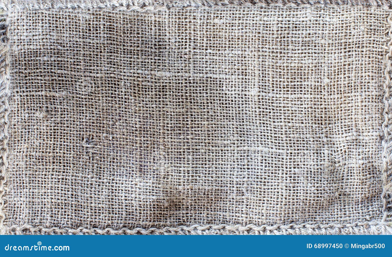 Coarse Sacking Close-up for Use As Background with Natural Frame Stock ...
