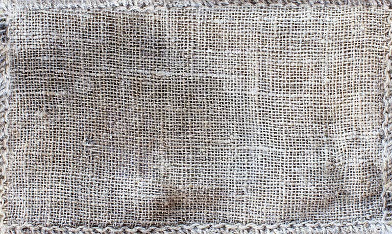 Coarse Sacking Close-up for Use As Background with Natural Frame Stock ...