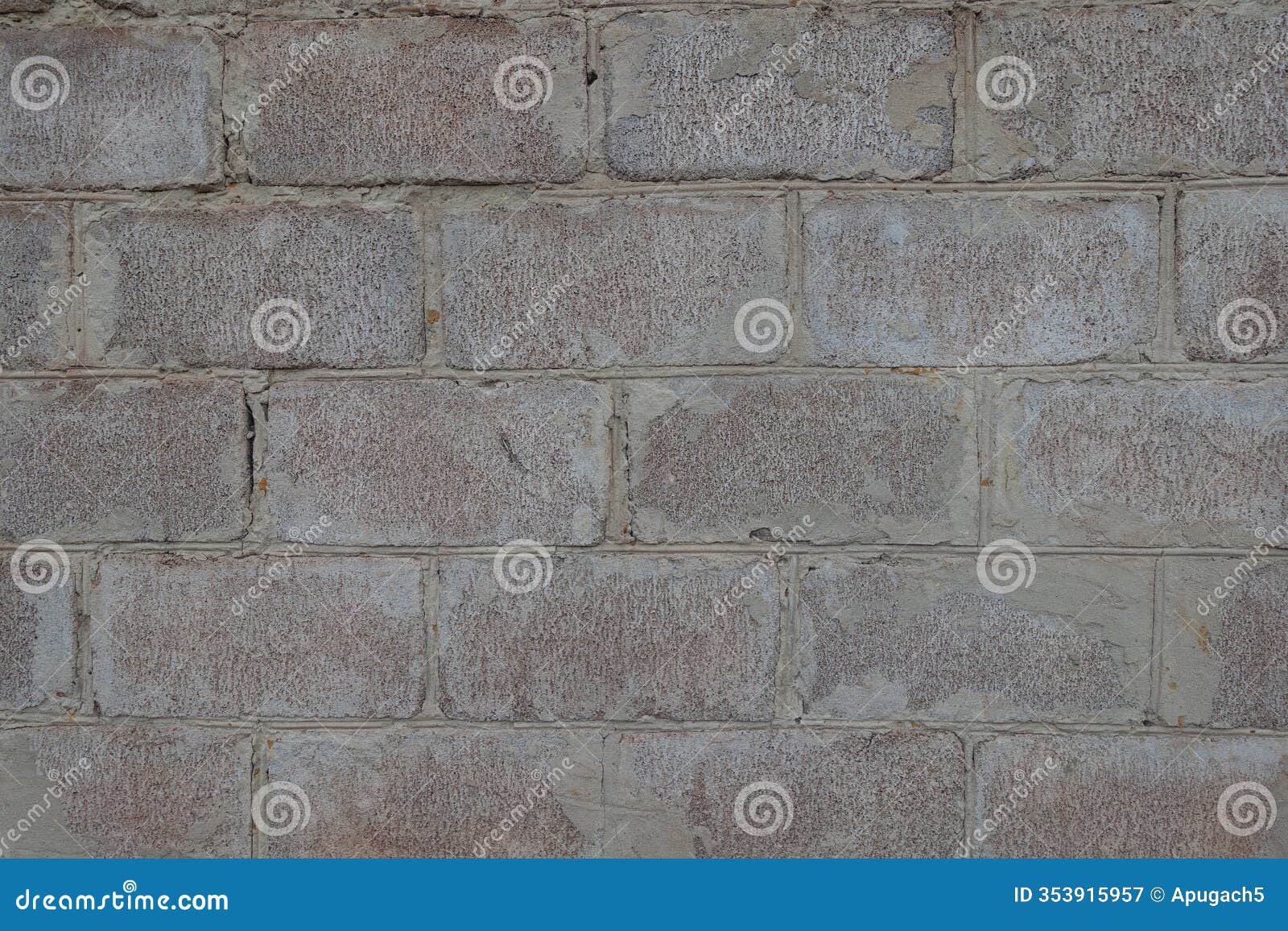 Coarse Surface of White-washed Wall Made of Concrete Masonry Units ...