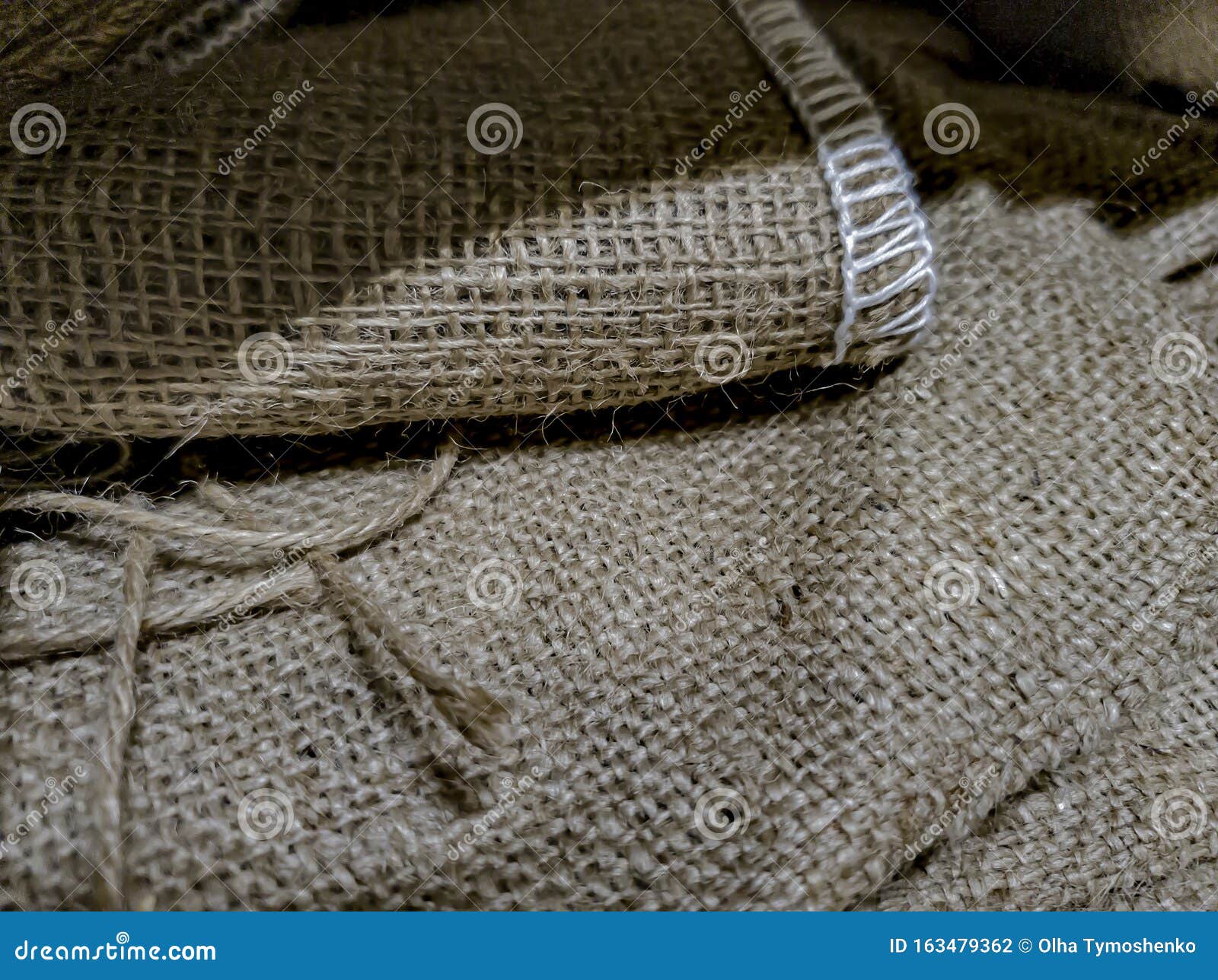 Coarse Weaving Fabric for Bags Texture Close-up Stock Photo - Image of ...