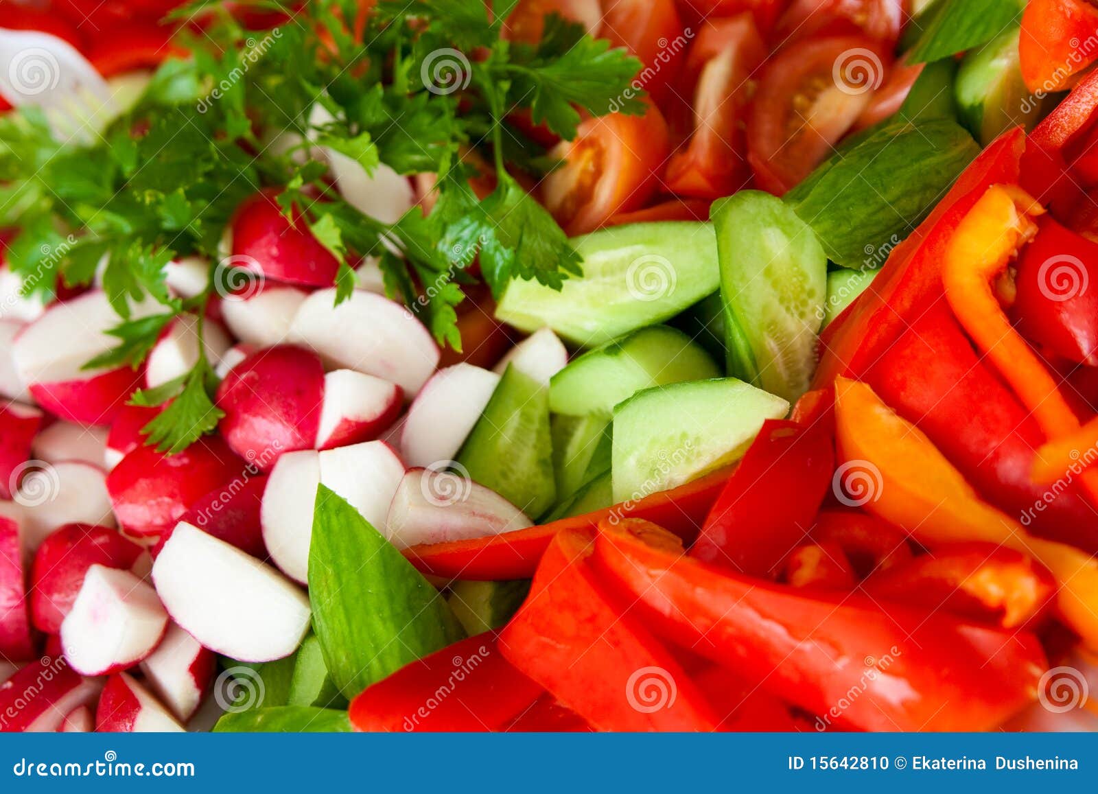 Coarsely Chopped Vegetables. Stock Photo - Image of spring, excellent ...