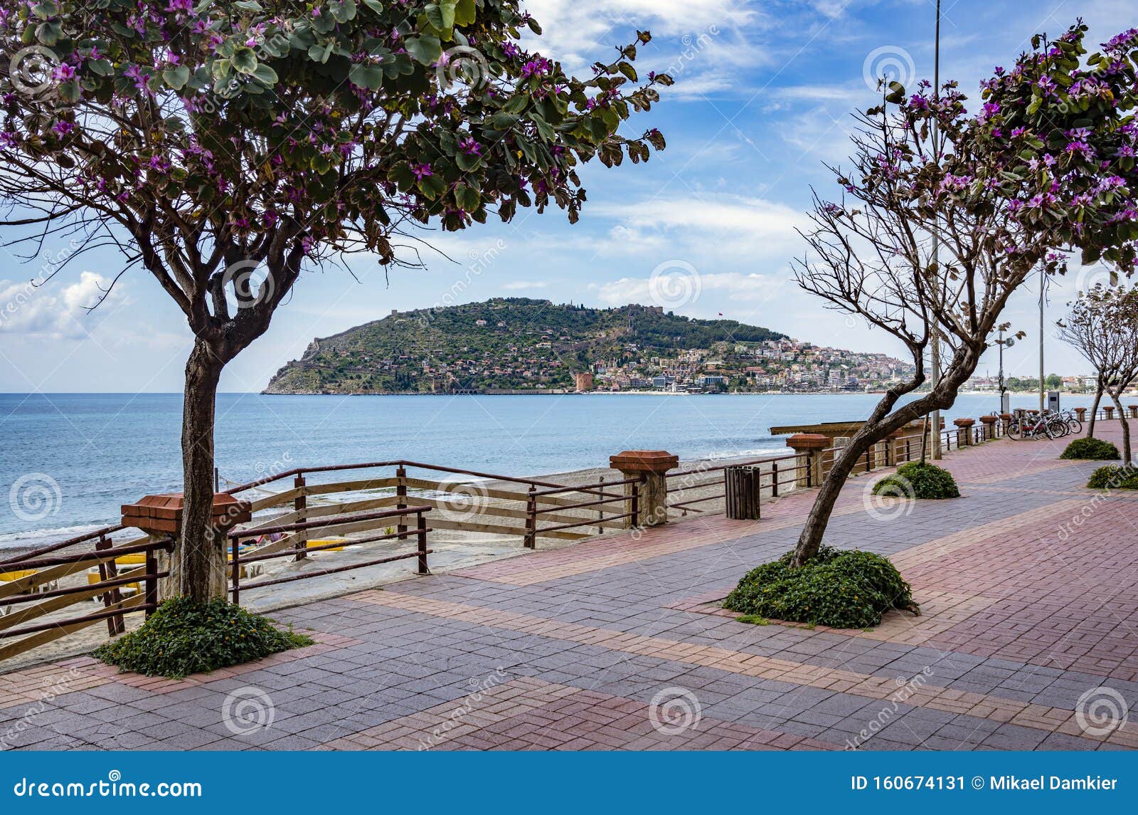 The Coast of Alanya. Turkey Stock Image - Image of beach, green: 160674131