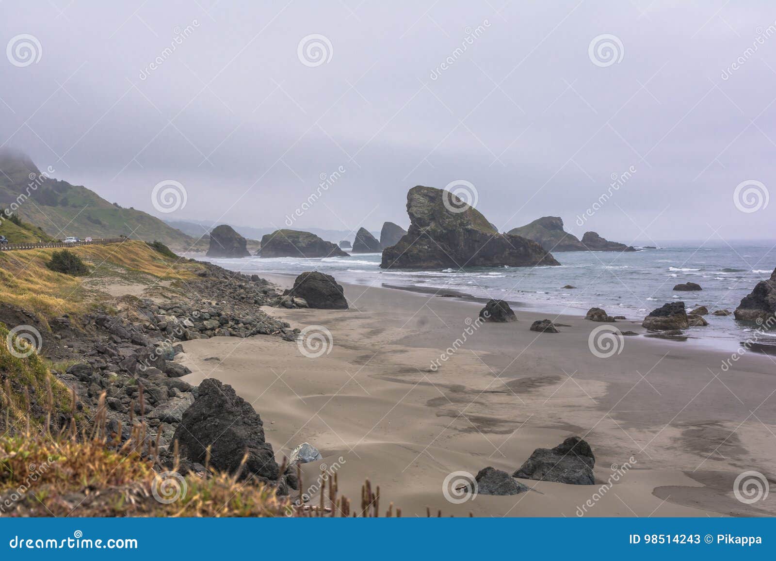 The Coast Along Gold Beach, Oregon Stock Image - Image of scenery ...