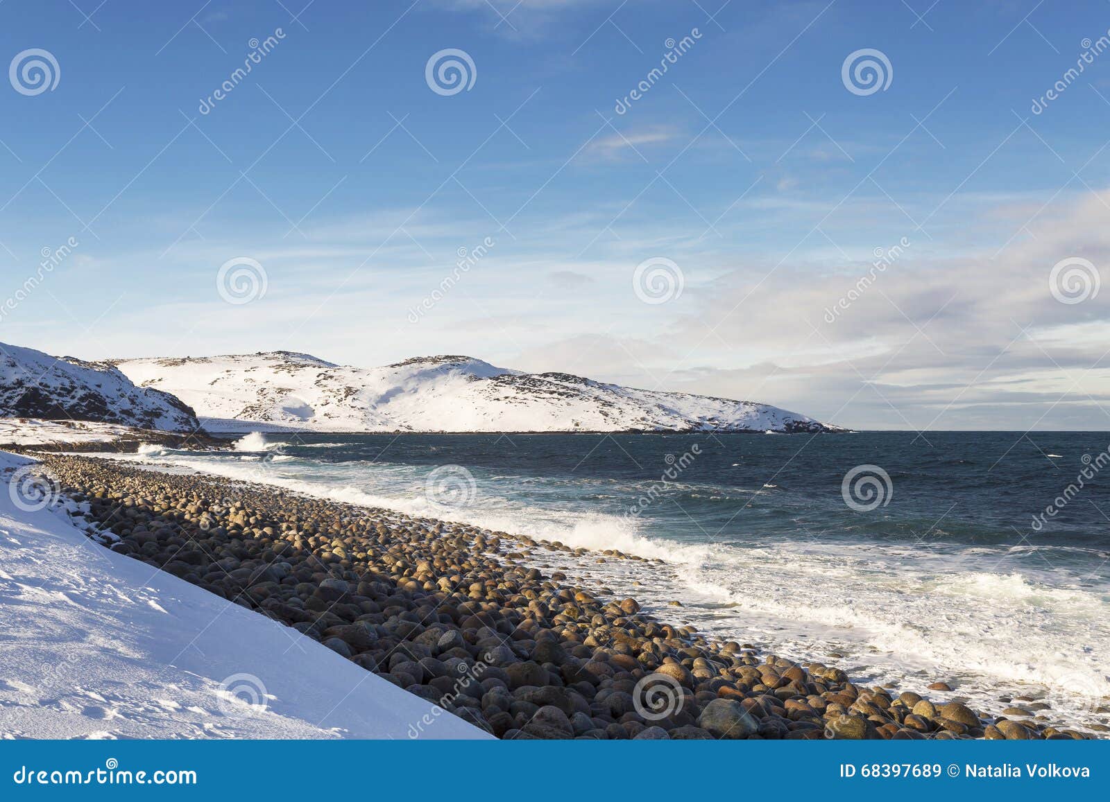 The Coast of the Arctic Ocean Stock Image - Image of coast, landscape ...