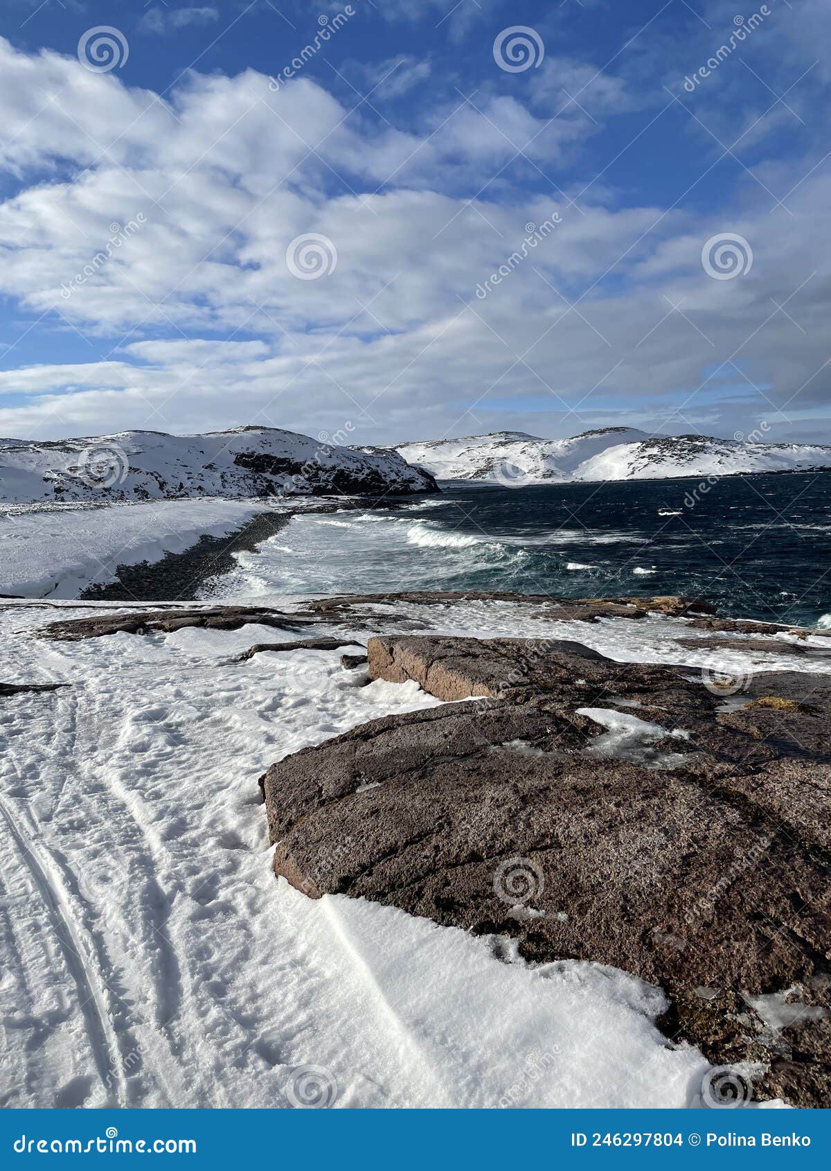 The Coast of the Barents Sea Stock Photo - Image of arctic, beach ...
