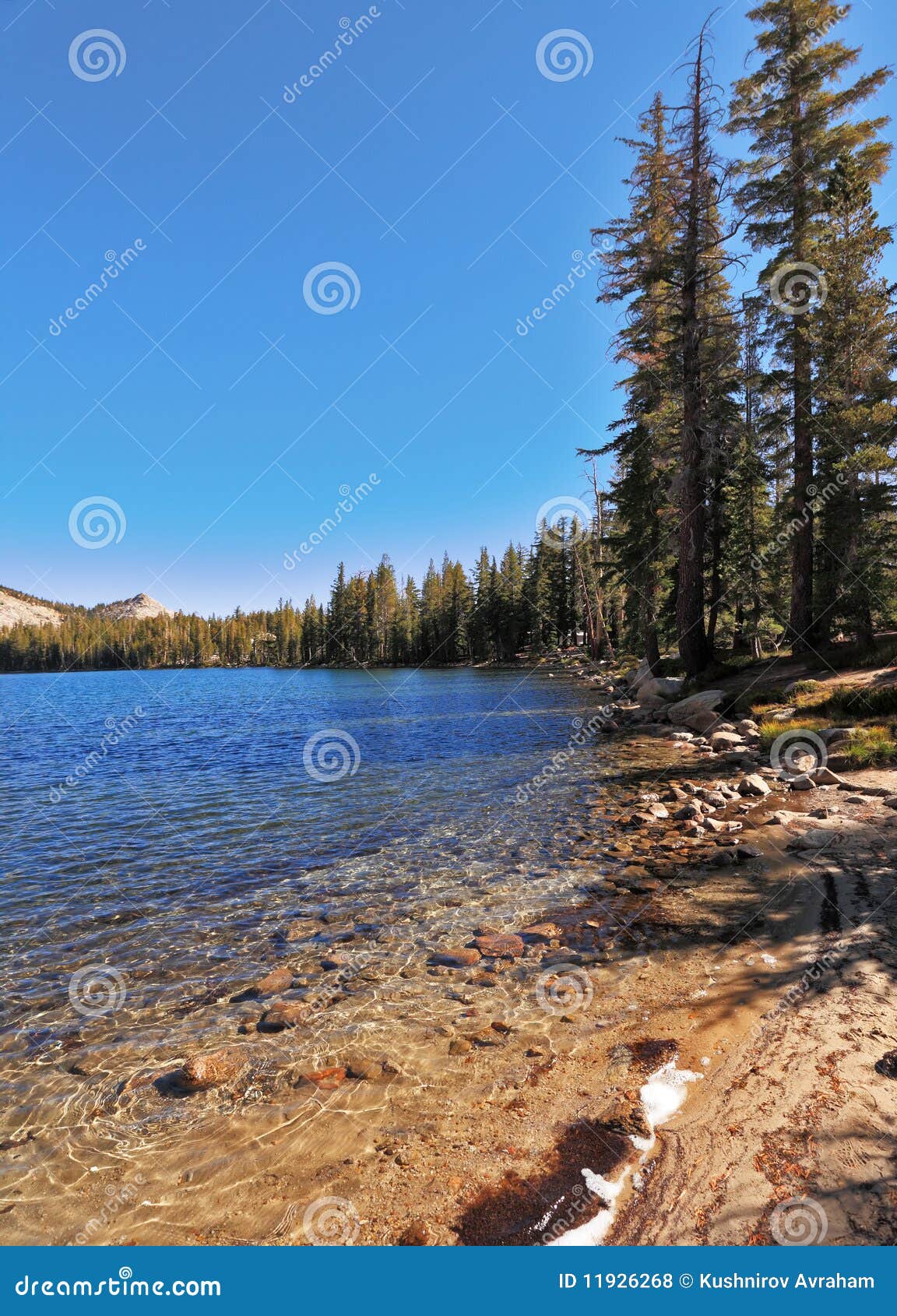 The Coast of Beautiful Lake Stock Photo - Image of recreational, rock ...