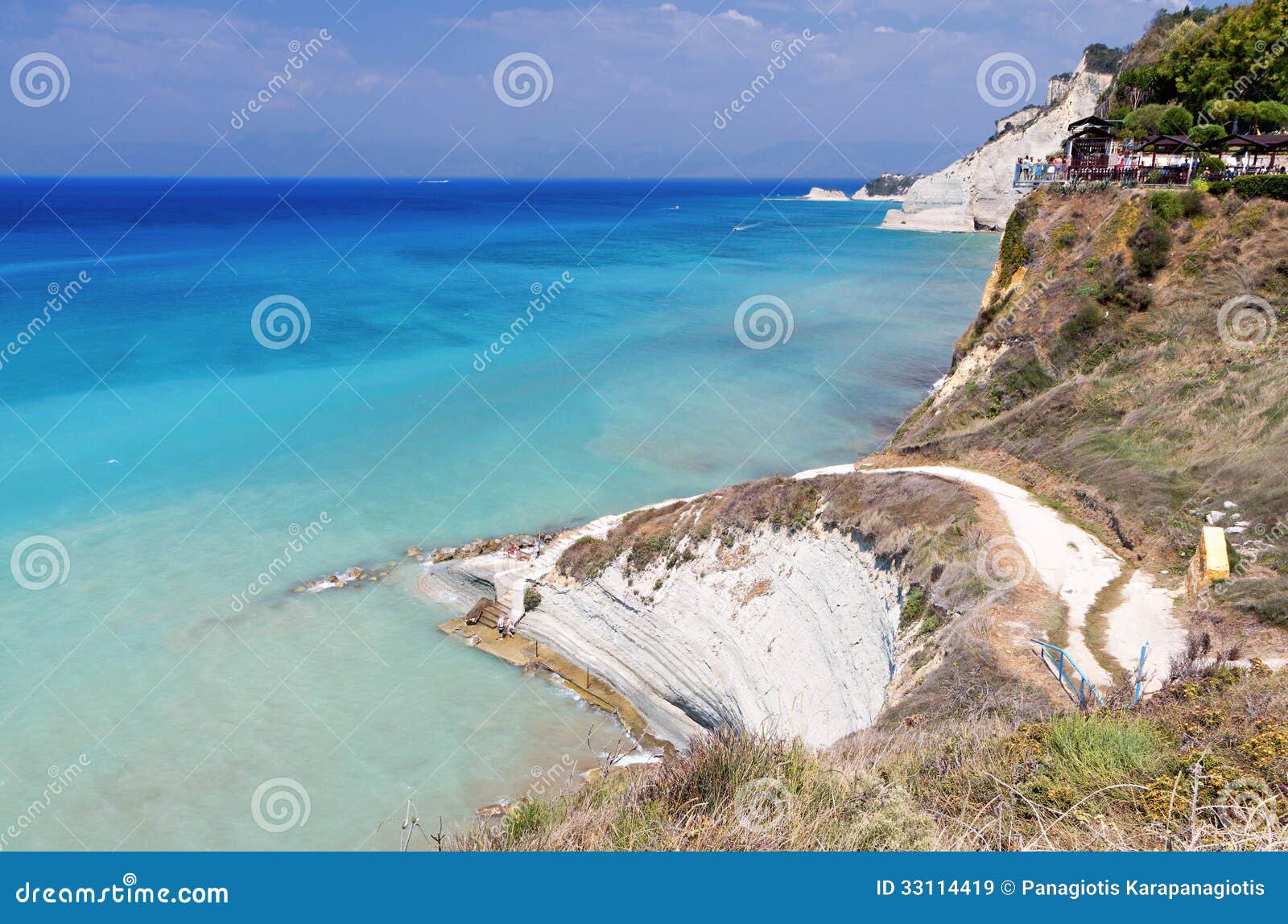 Coast at Corfu Island in Greece Stock Image - Image of location, coast ...