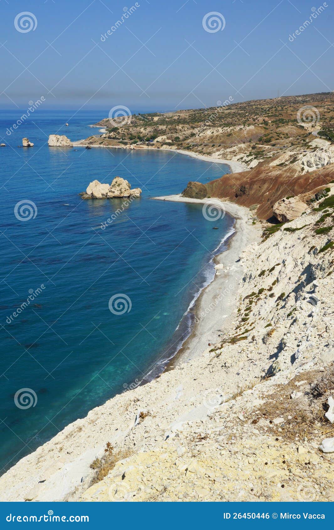 Coast in Cyprus stock photo. Image of water, summer, blue - 26450446