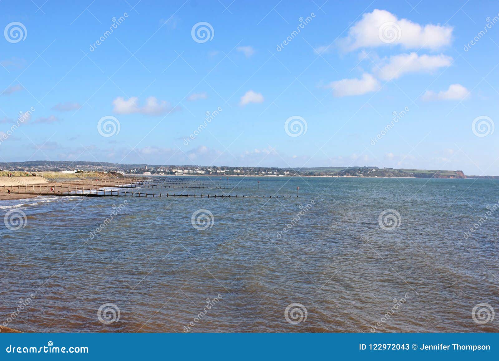 Dawlish Warren Beach, Devon Stock Image - Image of fence, devon: 122972043