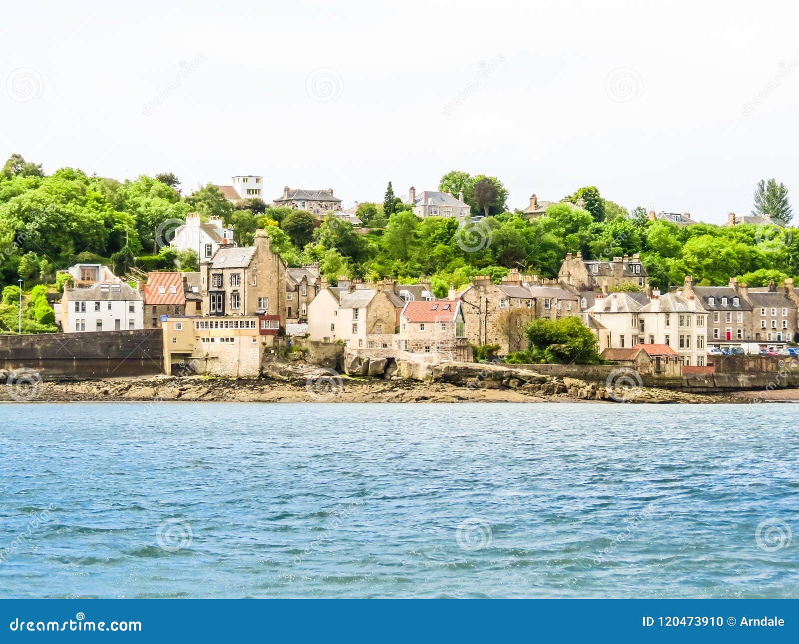 Coast of the Firth of Forth. Edinburgh, Scotland Stock Photo - Image of ...