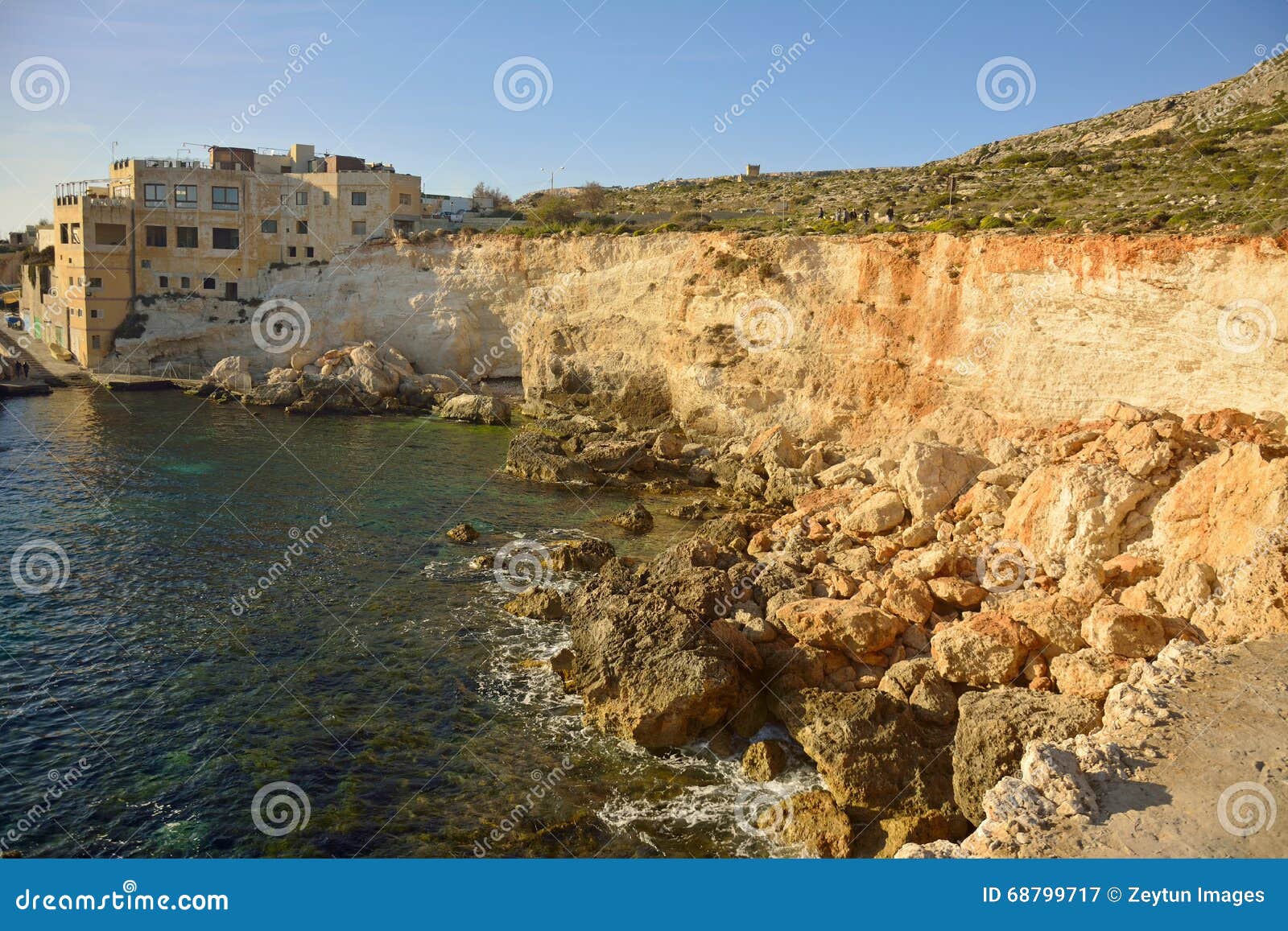 The coast of Ghar Lapsi stock image. Image of lapsi, mediterranean ...