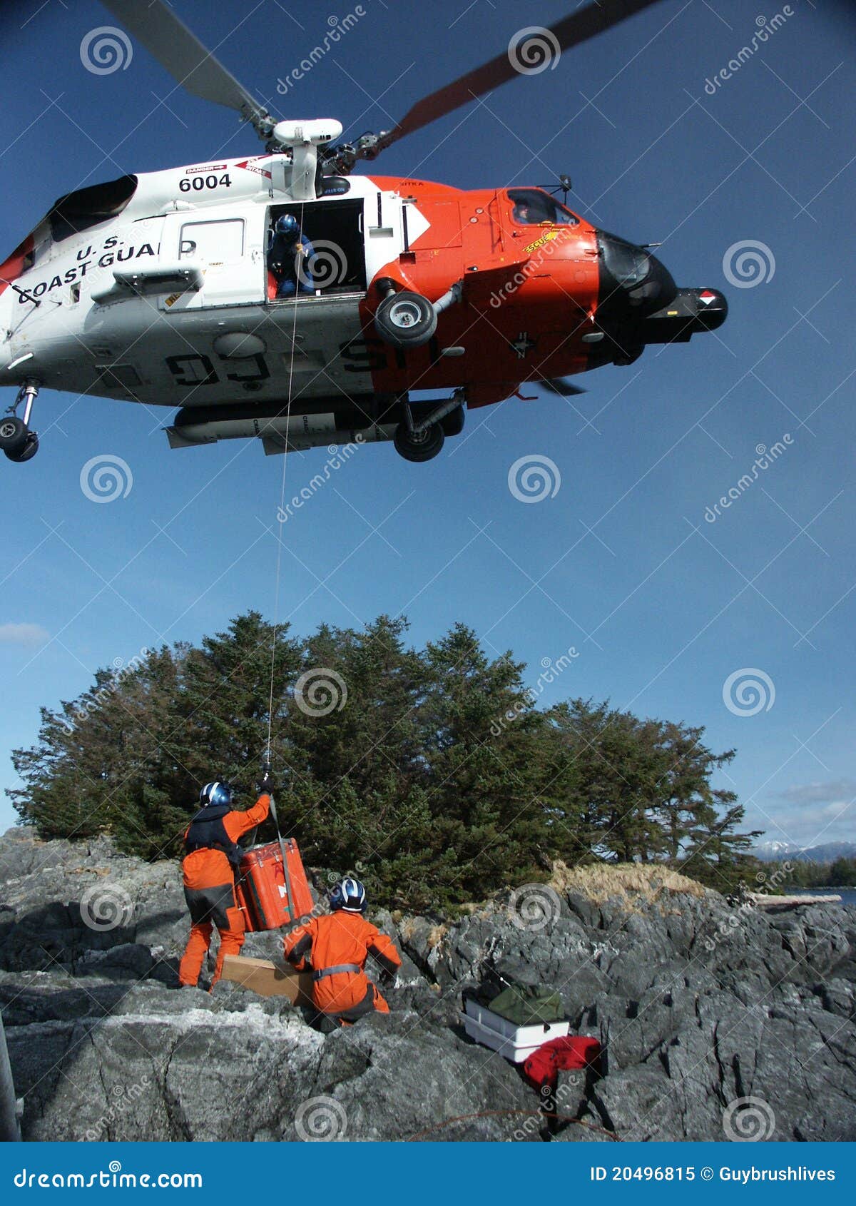 Coast Guard Helicopter Operations Editorial Image - Image of crisis ...