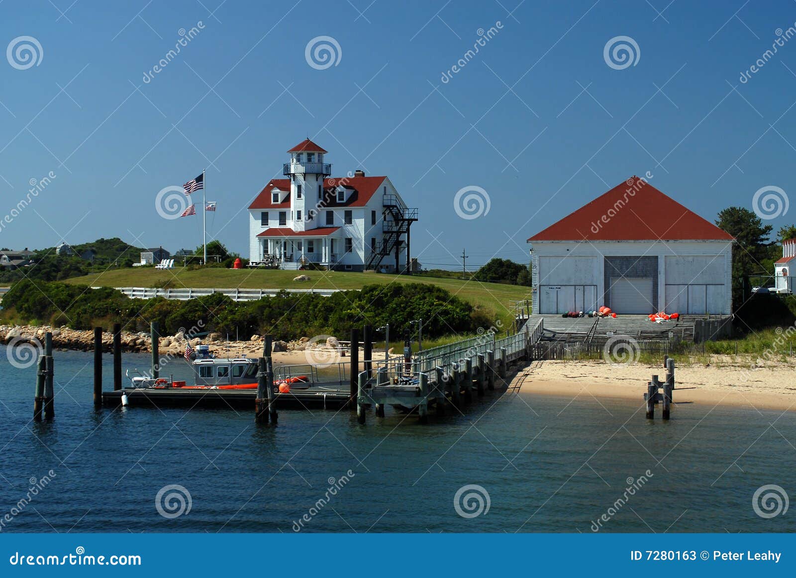 Coast Guard Station stock image. Image of dock, sailboat - 7280163