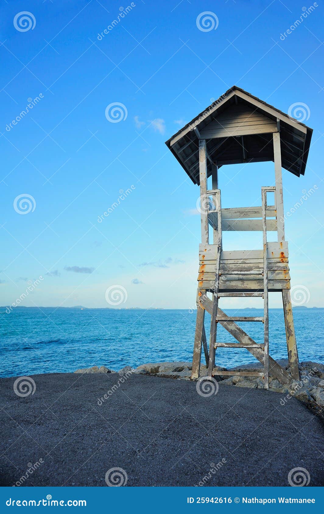 The coast guard tower. stock photo. Image of protection - 25942616