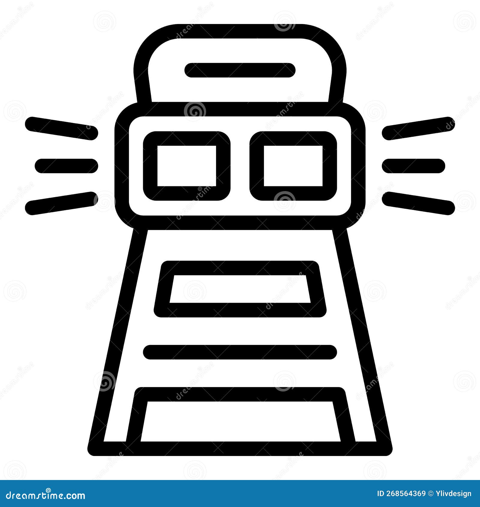 Coast Guard Tower Icon Outline Vector. Sea Rescue Stock Illustration ...