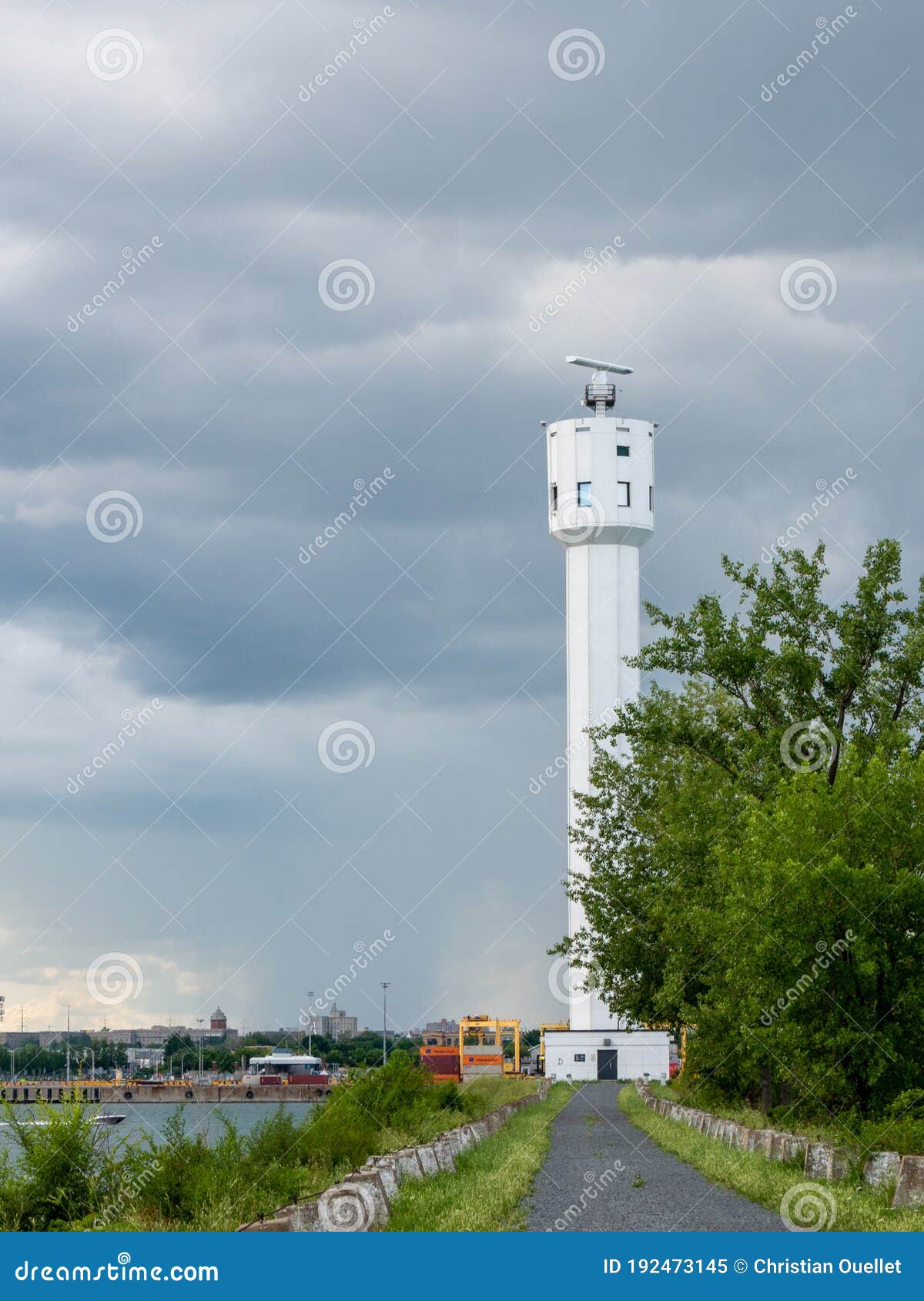 Coast Guard Tower in Montreal, Quebec, Canada Stock Image - Image of ...