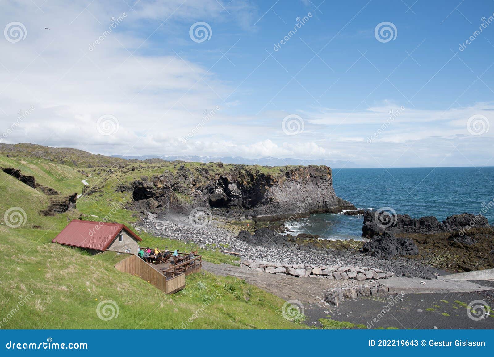 The Coast of Hellnar in Snaefellsnes in Iceland Stock Image - Image of ...