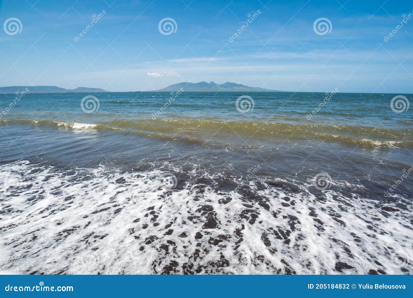 The Coast of Indian Ocean on Island Java Stock Photo - Image of nature ...