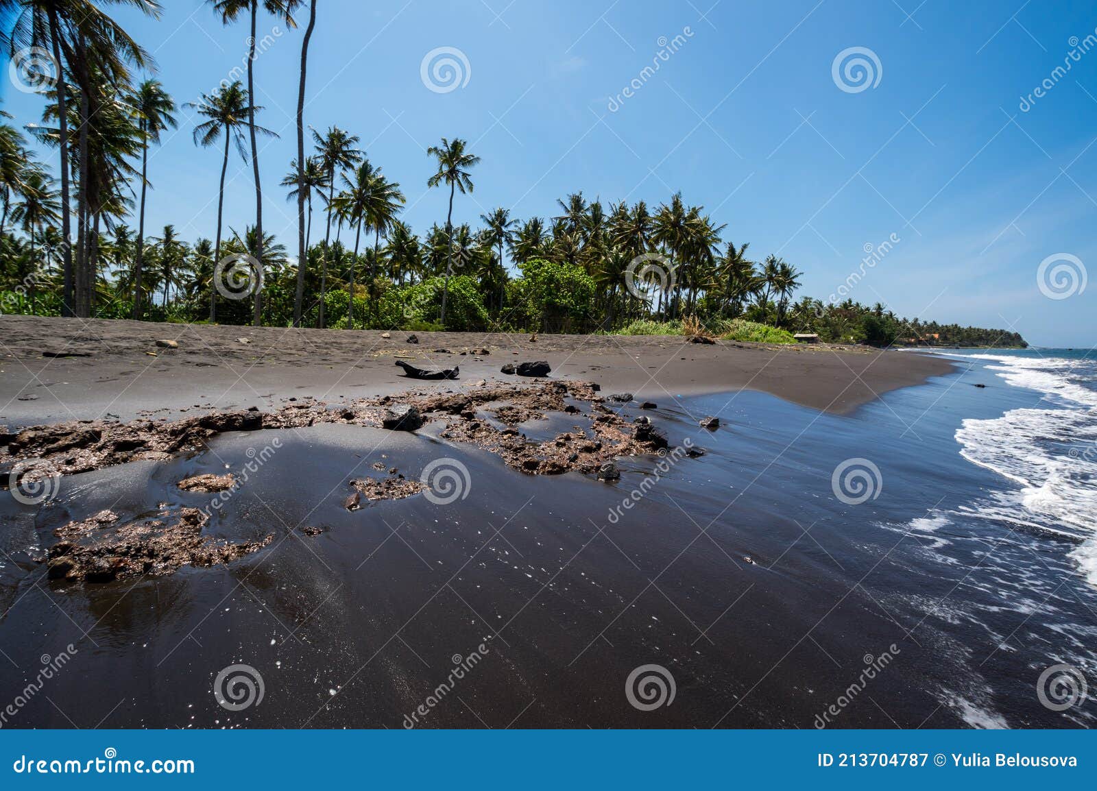 The Coast of Indian Ocean on Island Java Stock Image - Image of resort ...