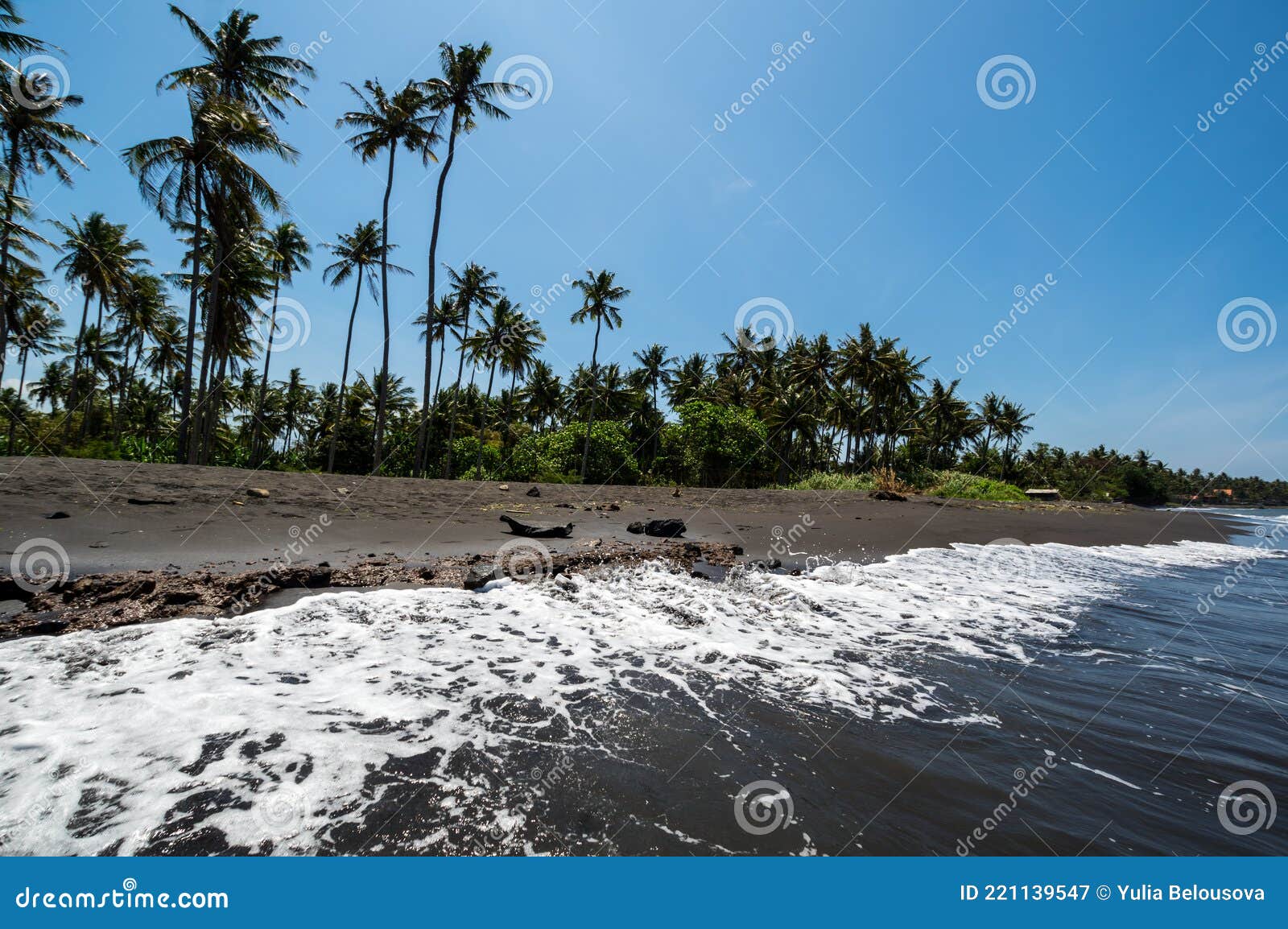 The Coast of Indian Ocean on Island Java Stock Image - Image of ...