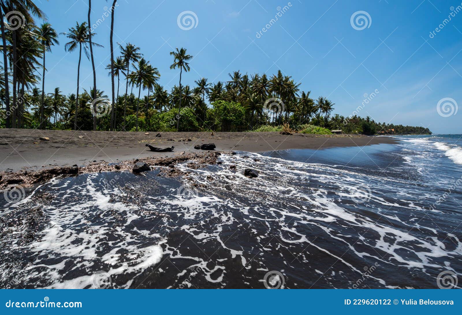 The Coast of Indian Ocean on Island Java Stock Photo - Image of nature ...