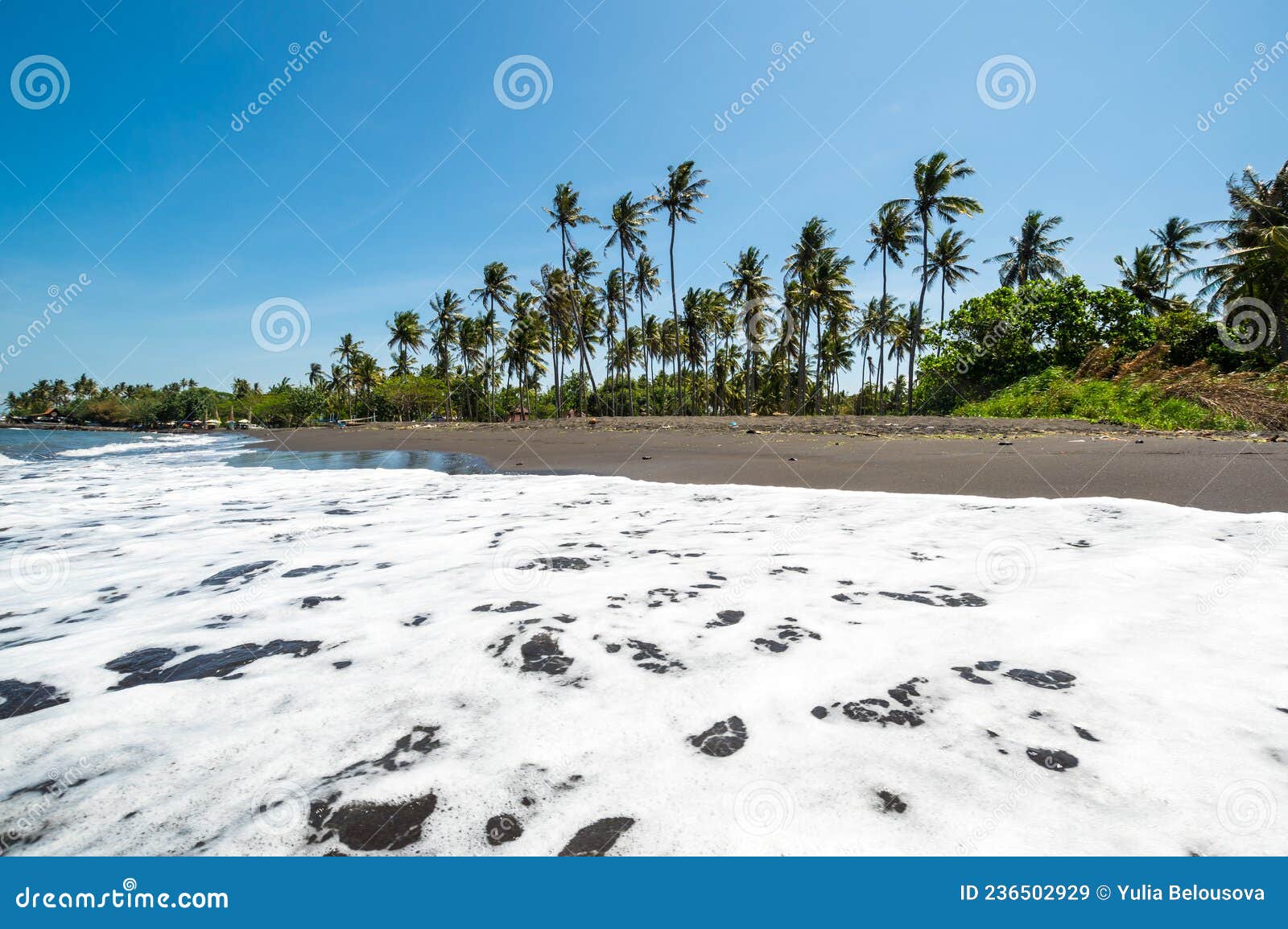 The Coast of Indian Ocean on Island Java Stock Image - Image of asian ...