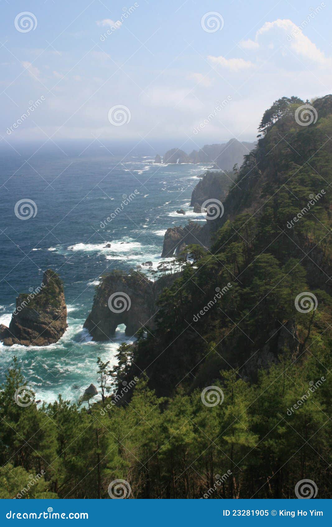 Coast in Japan stock image. Image of cliff, stone, coastal - 23281905