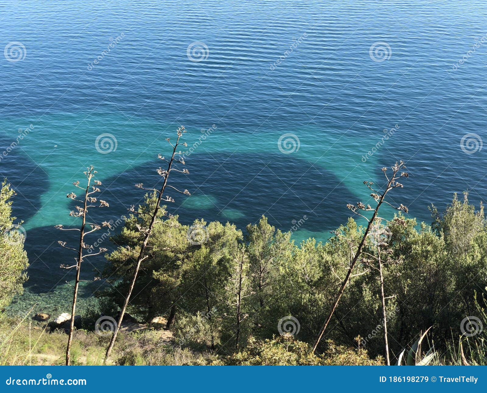 Coast of Kasjuni Beach stock image. Image of landscape - 186198279