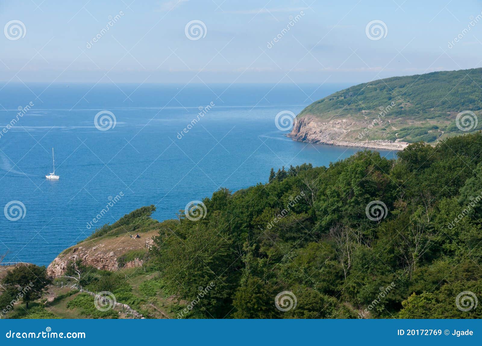 Coast line view stock image. Image of shore, landscape - 20172769