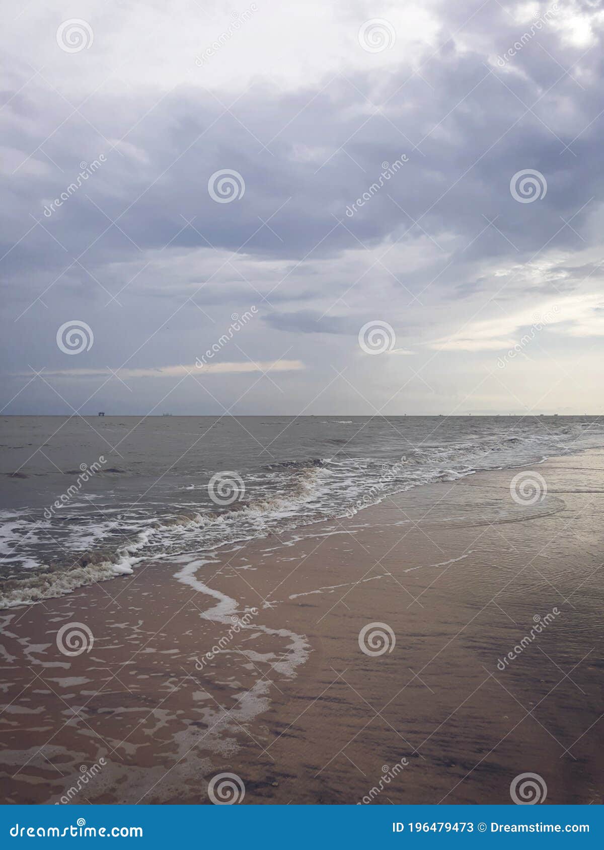 Coast Line View from the Side Stock Image - Image of beach, sand: 196479473