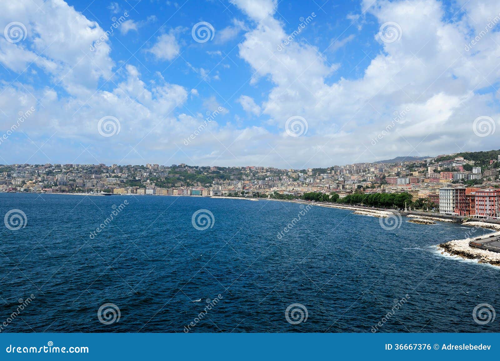 Coast of Naples, Italy stock photo. Image of shore, neapolitan - 36667376