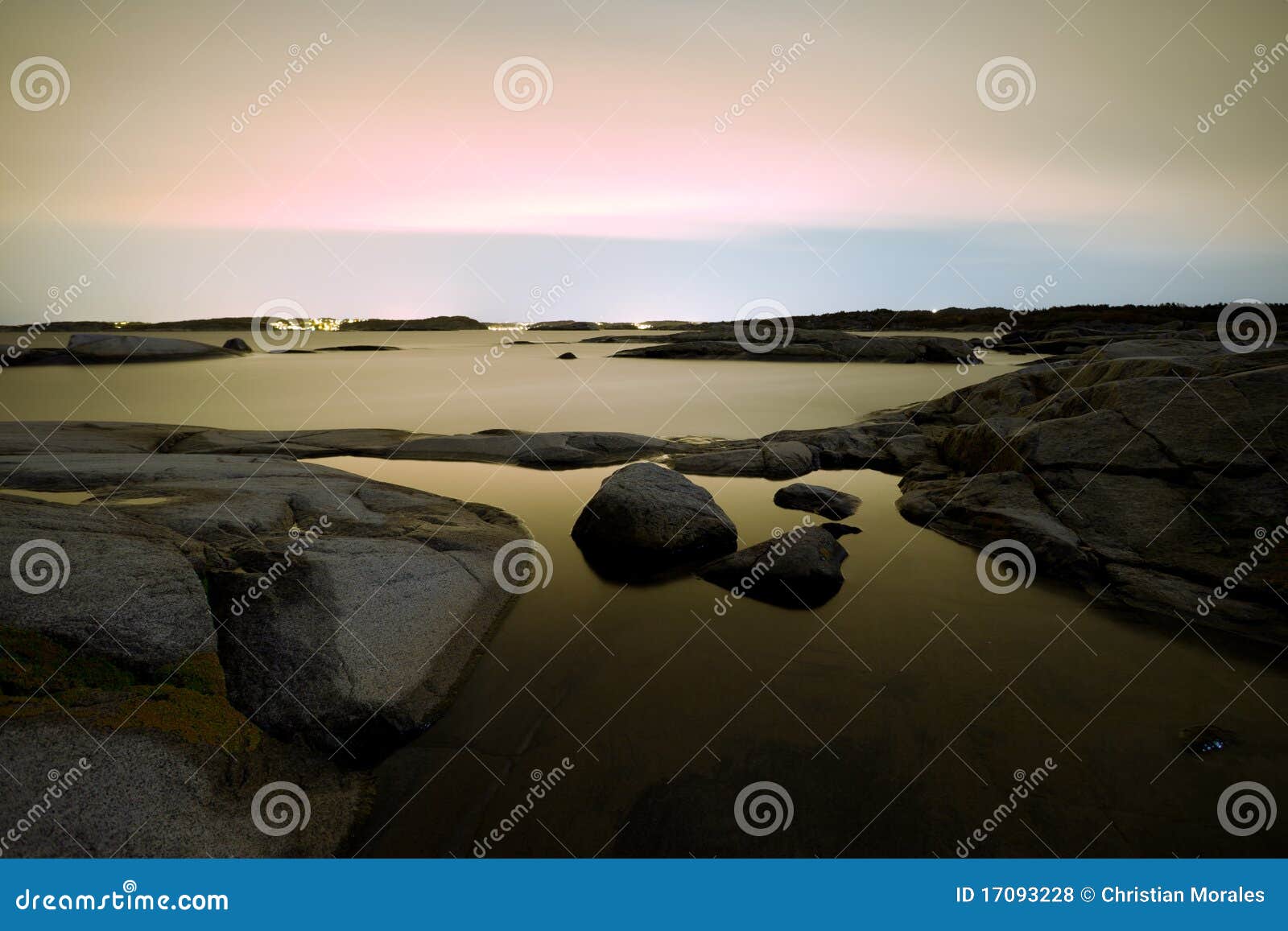Coast at night stock photo. Image of golden, backdrop - 17093228