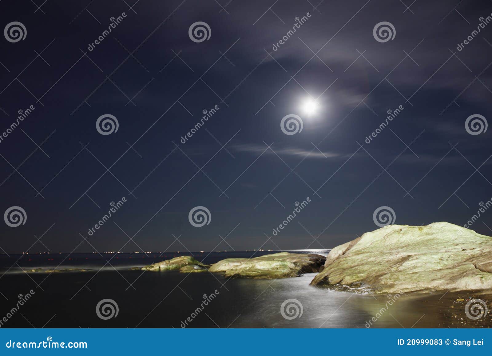 Coast night scenes stock image. Image of nature, asia - 20999083