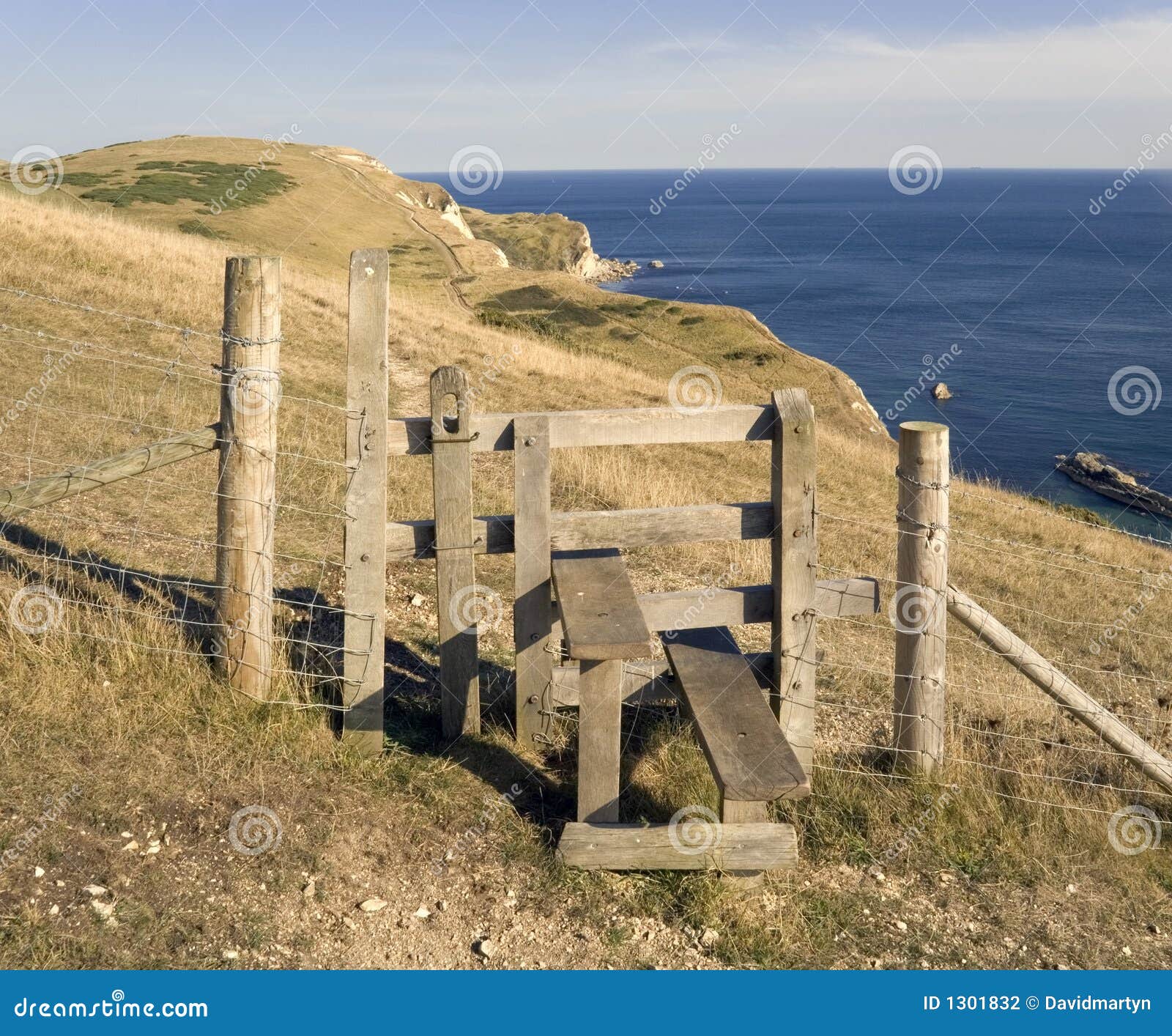 Coast path england stock photo. Image of rural, kingdom - 1301832