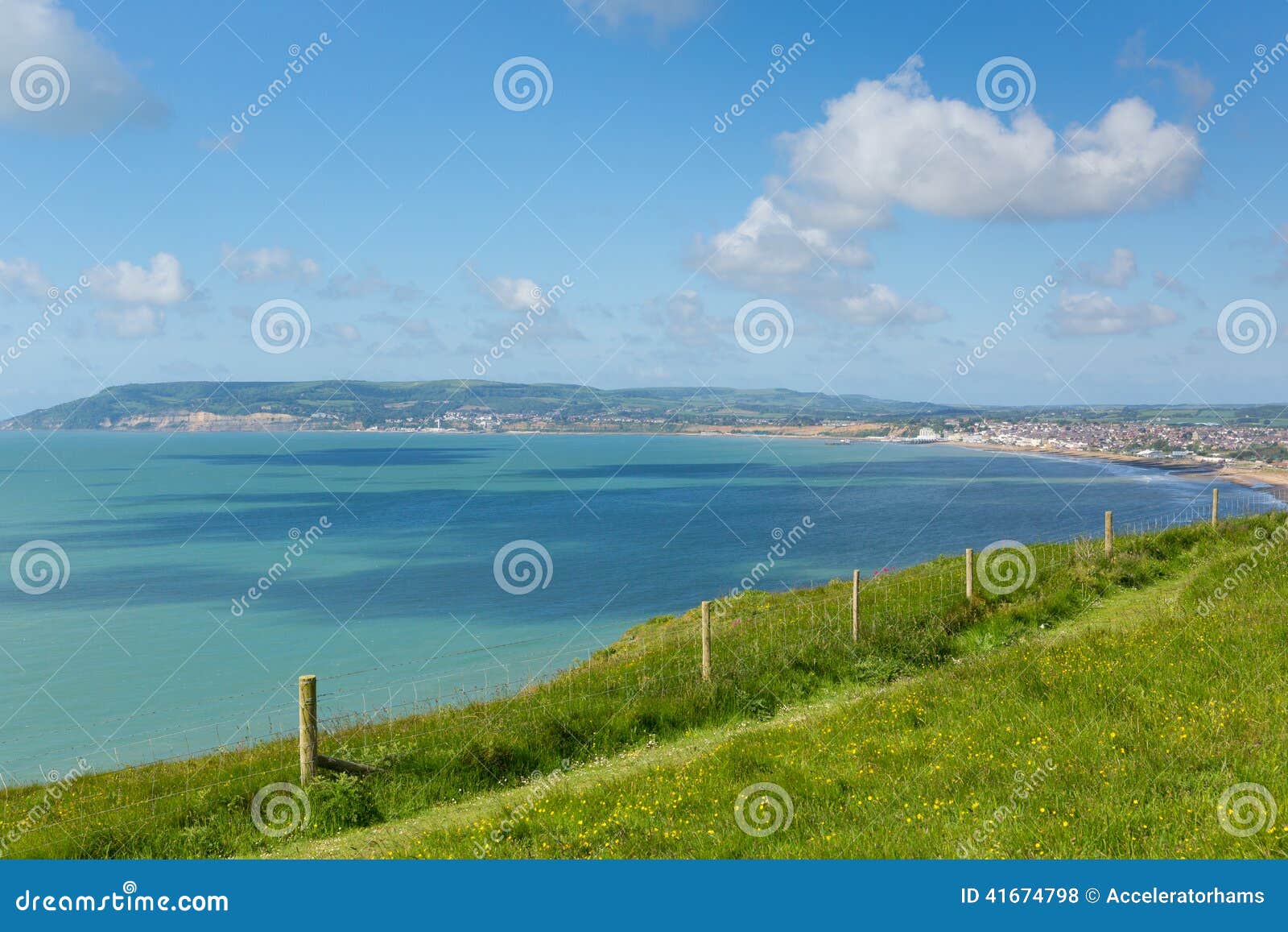 Coast Path Shanklin Bay Isle of Wight Stock Photo - Image of sandown ...