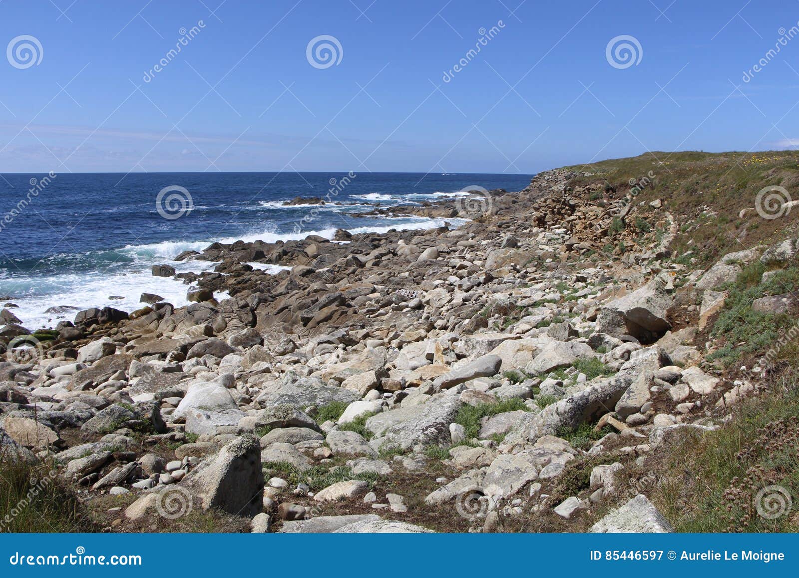 Coast of Penn an Enez in Esquibien Stock Image - Image of ecology, wall ...