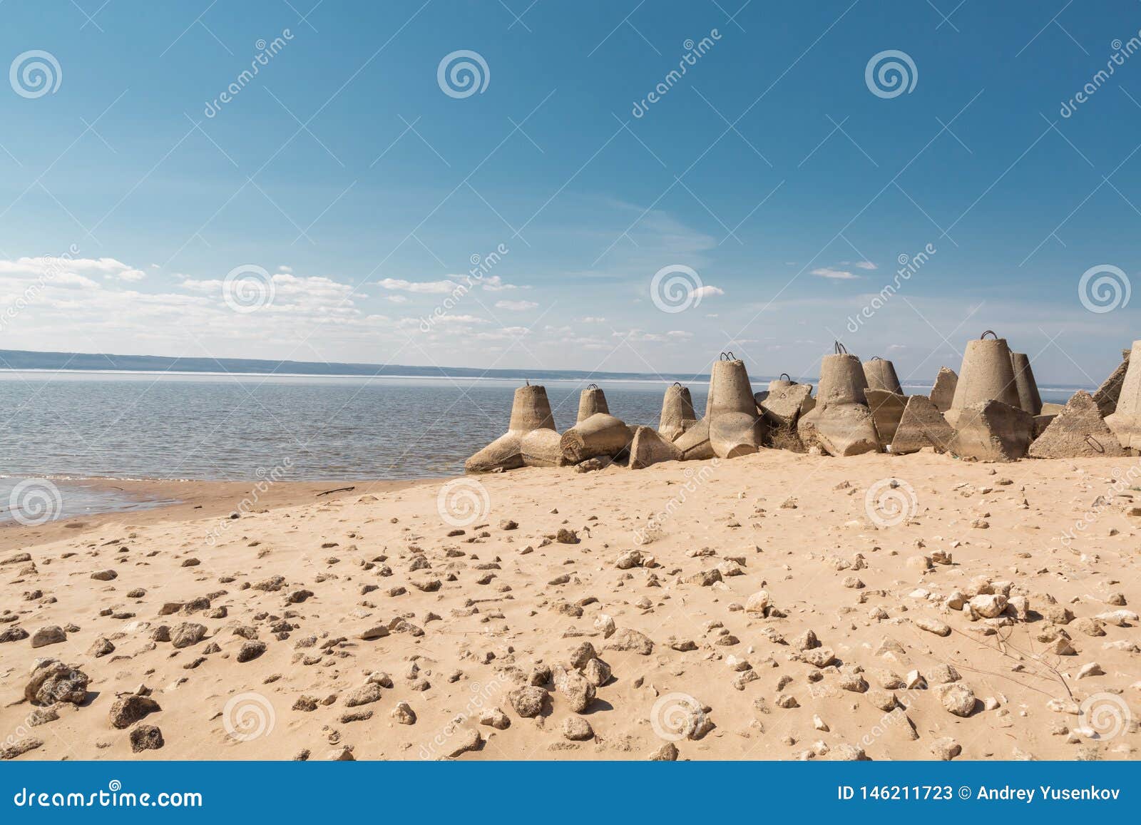 Shore Protection Structures, Tetrapods Stock Image - Image of ...