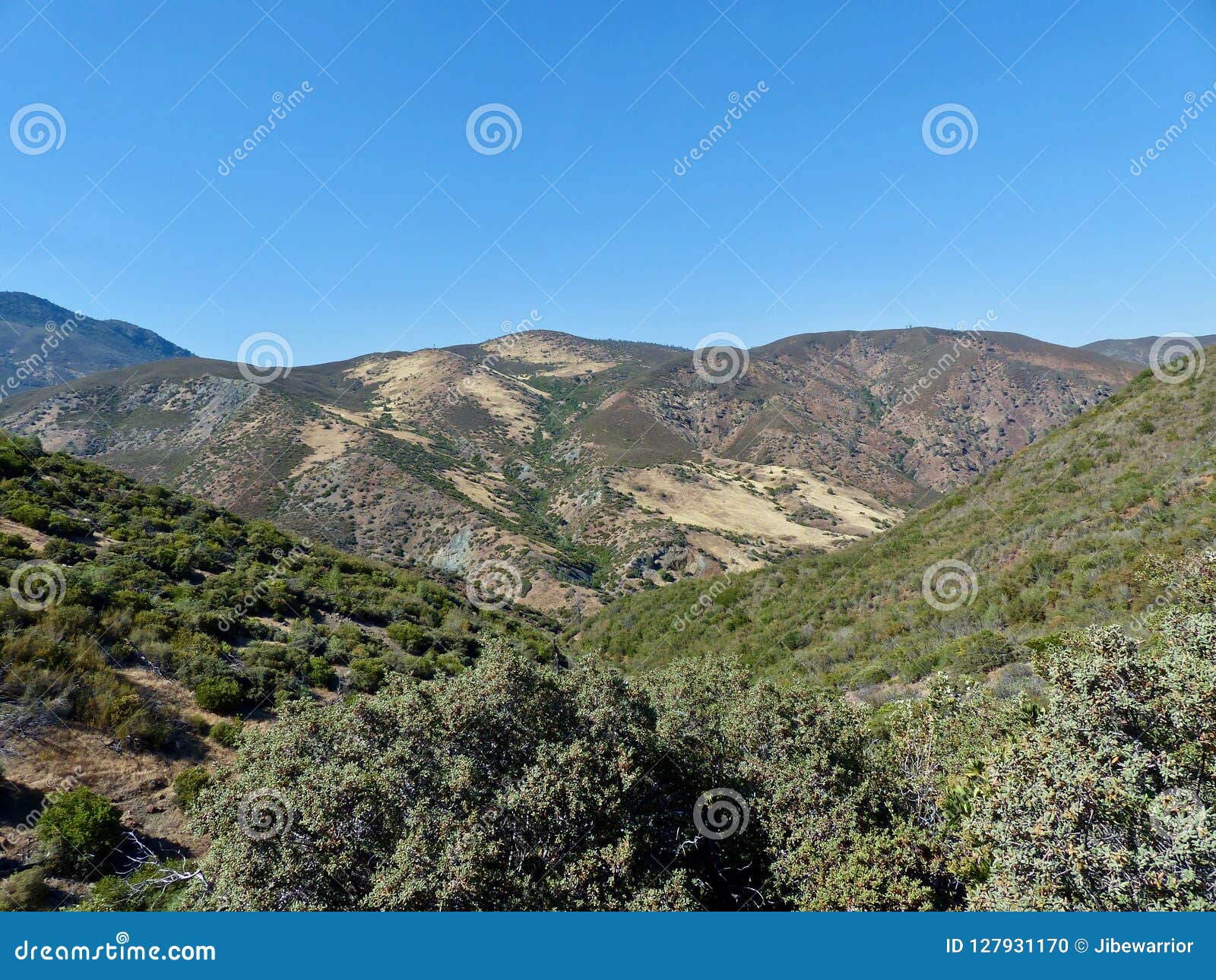 Coast Range Mountains of Northern California Stock Photo - Image of ...