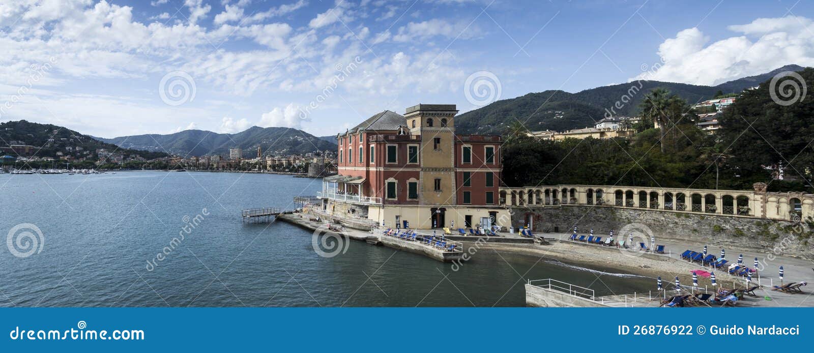 Coast of Rapallo,Italy stock photo. Image of italian - 26876922