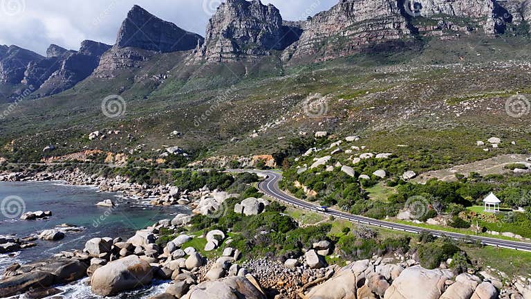 Coast Road At Cape Town In Western Cape South Africa Stock Image