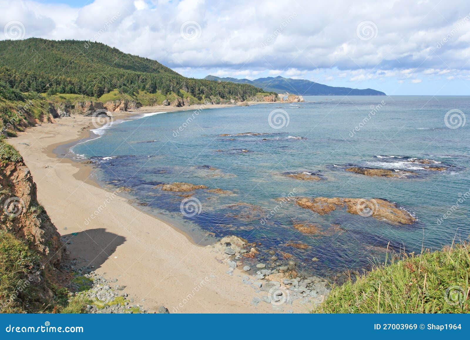 Coast of Sakhalin Island stock image. Image of bright - 27003969
