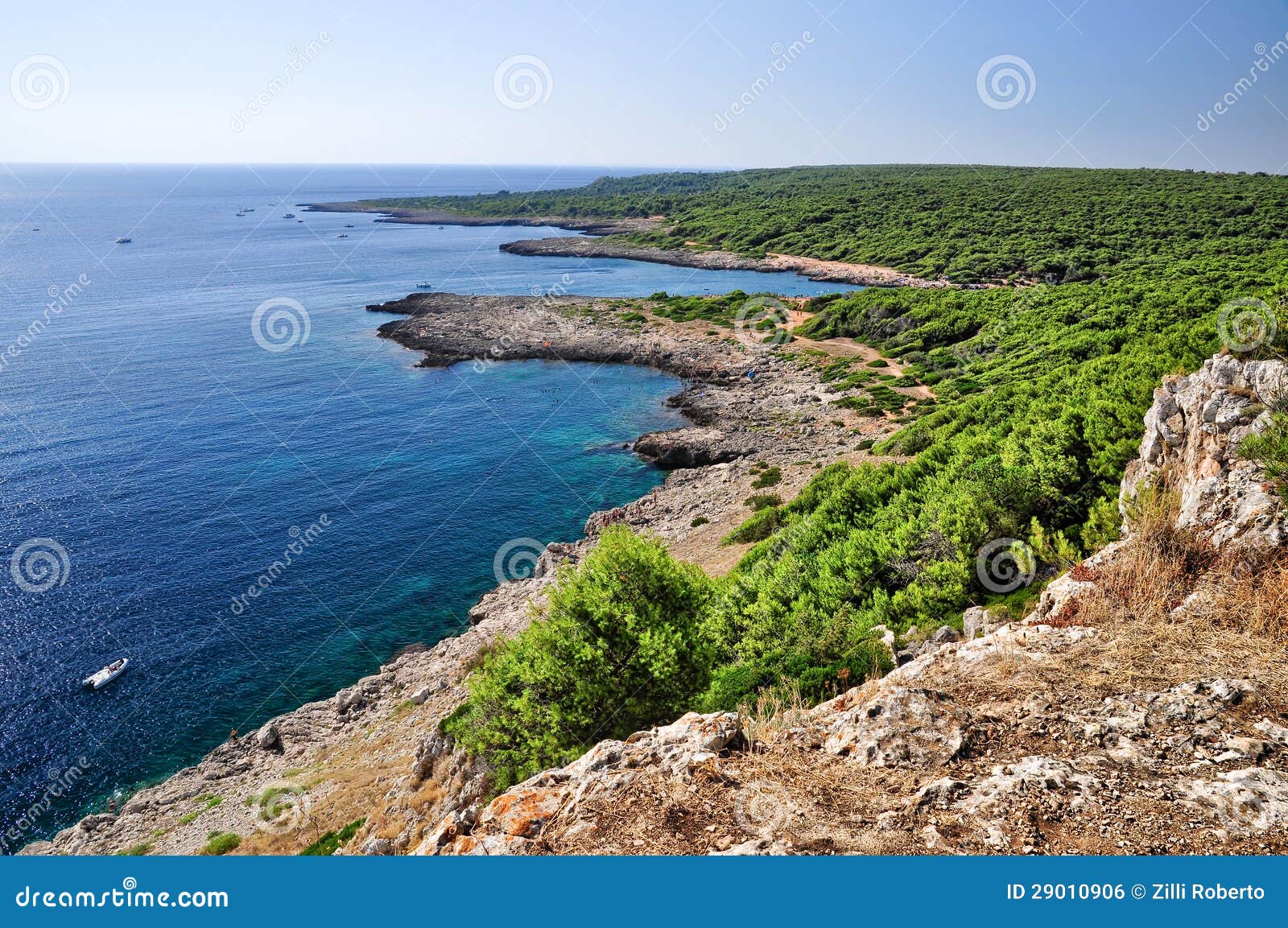Coast in Salento, Apulia. stock photo. Image of puglia - 29010906