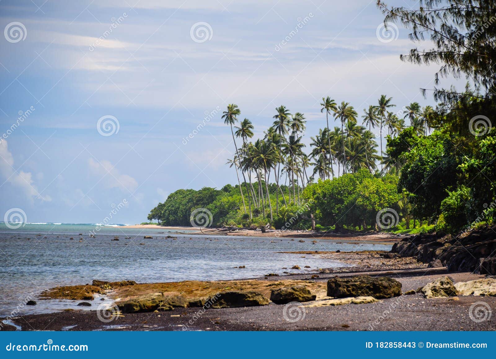 Coast of Samoa stock image. Image of archipelago, pacific - 182858443